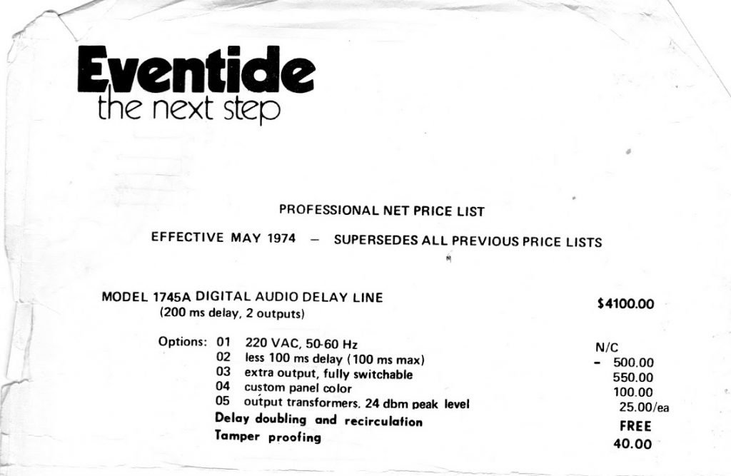 DDL 1745A - Eventide Audio