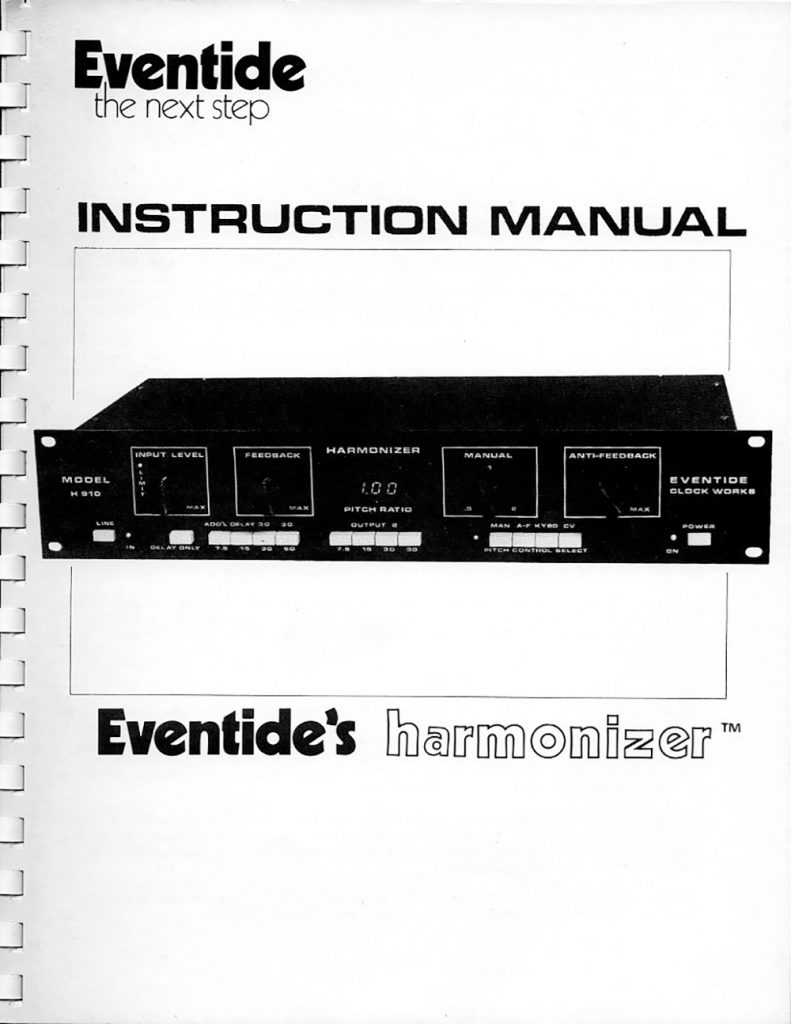 H910 Harmonizer - Eventide Audio