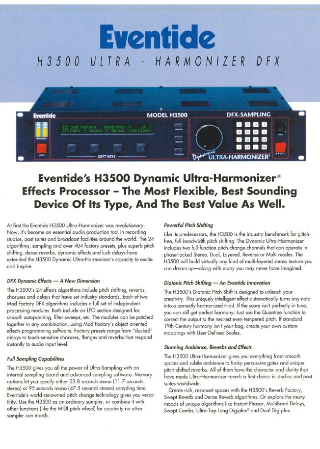 H3000 - Eventide Audio