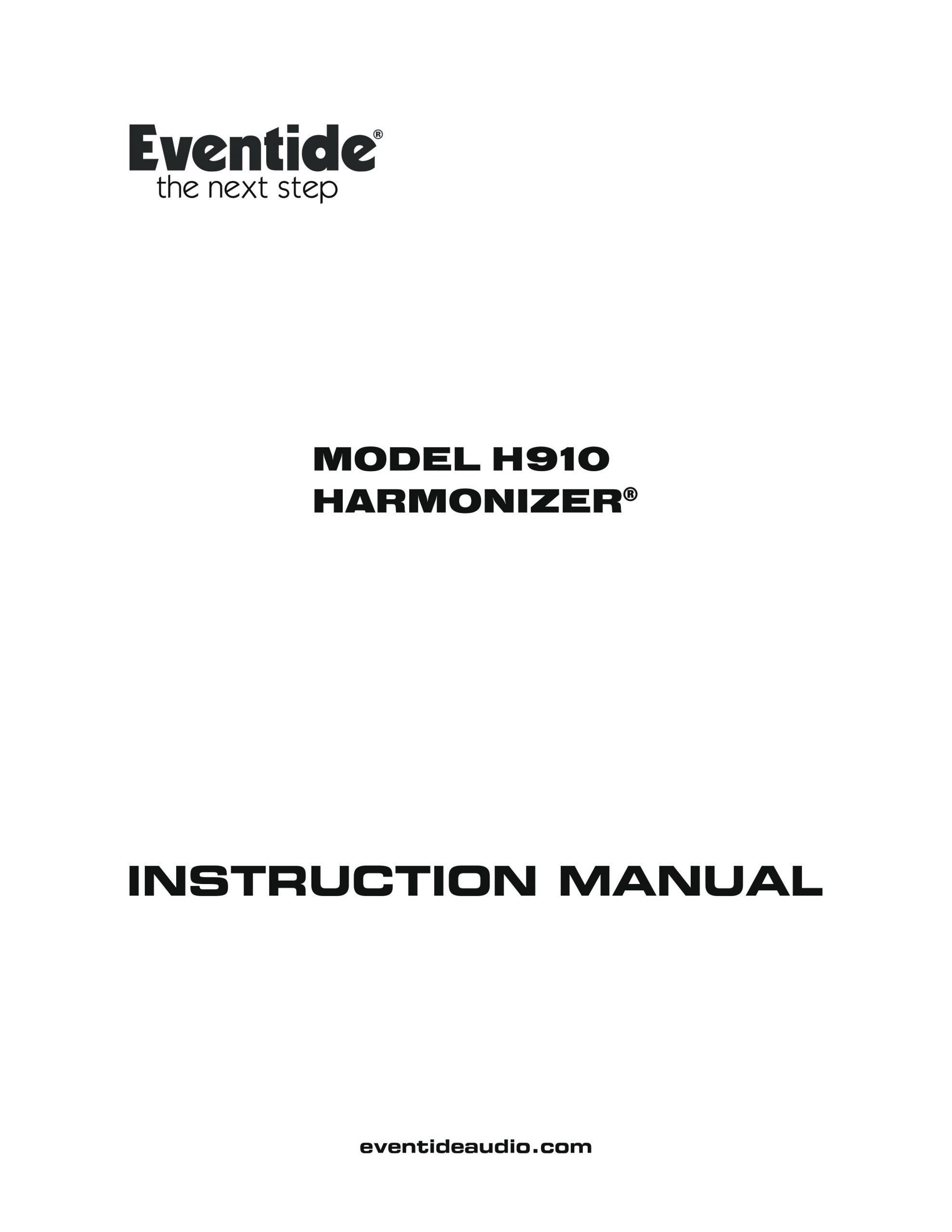 H910 Harmonizer - Eventide Audio