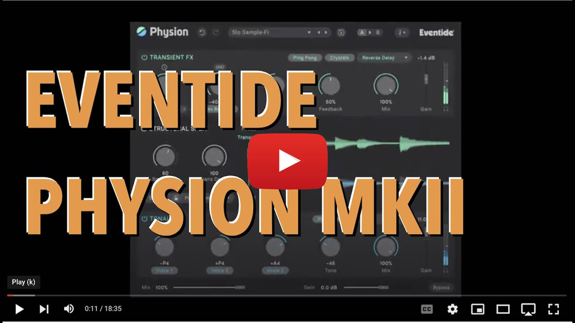 Physion Mk II - Transient/Tonal Multi-Effects Plugin Eventide Audio